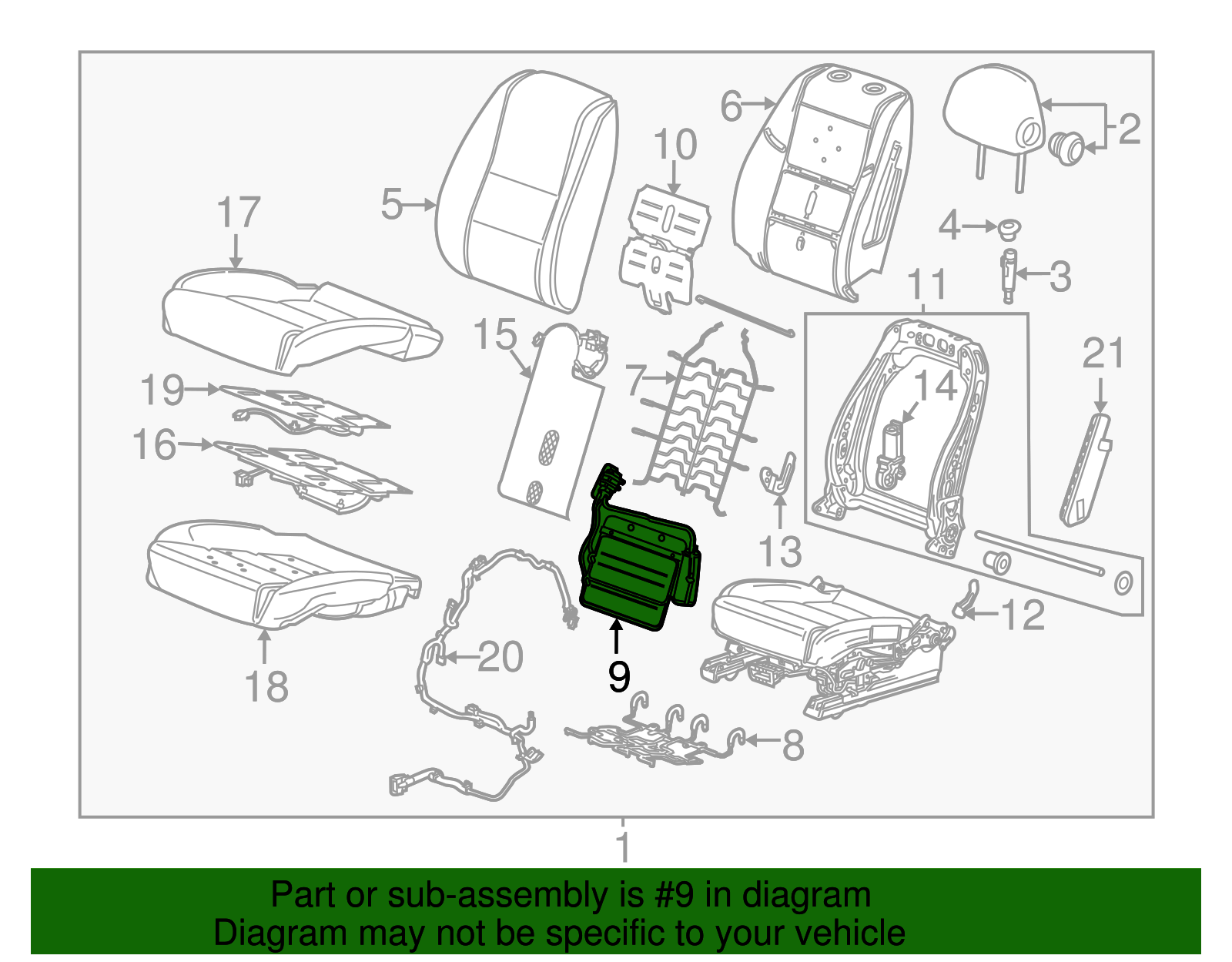 84347718 - High-Quality Lumbar Support for 2015-2020 Chevrolet Impala ...