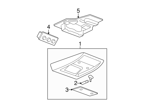 Overhead Console for 2008 Chevrolet Suburban 2500 | GM Parts Warehouse