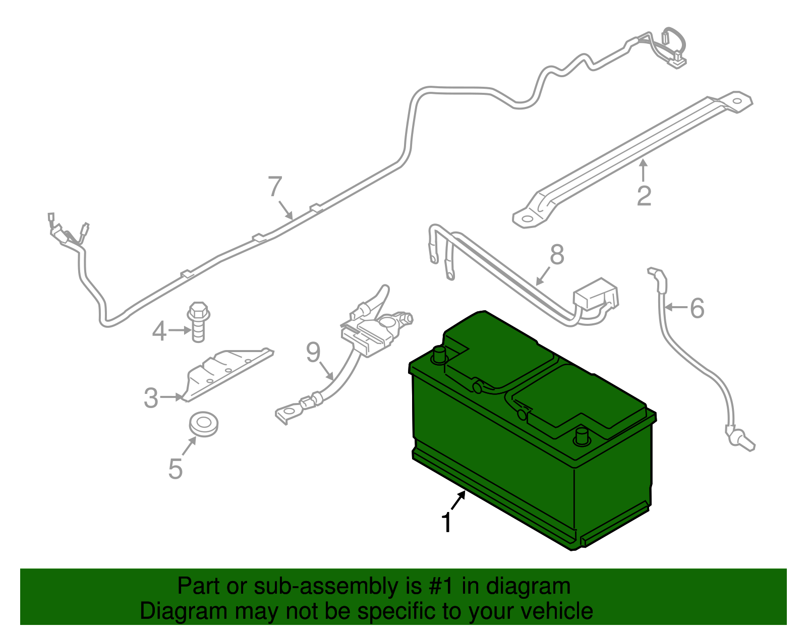 2012-2018 BMW Vehicle Battery 61217635788 | OEM Parts Online