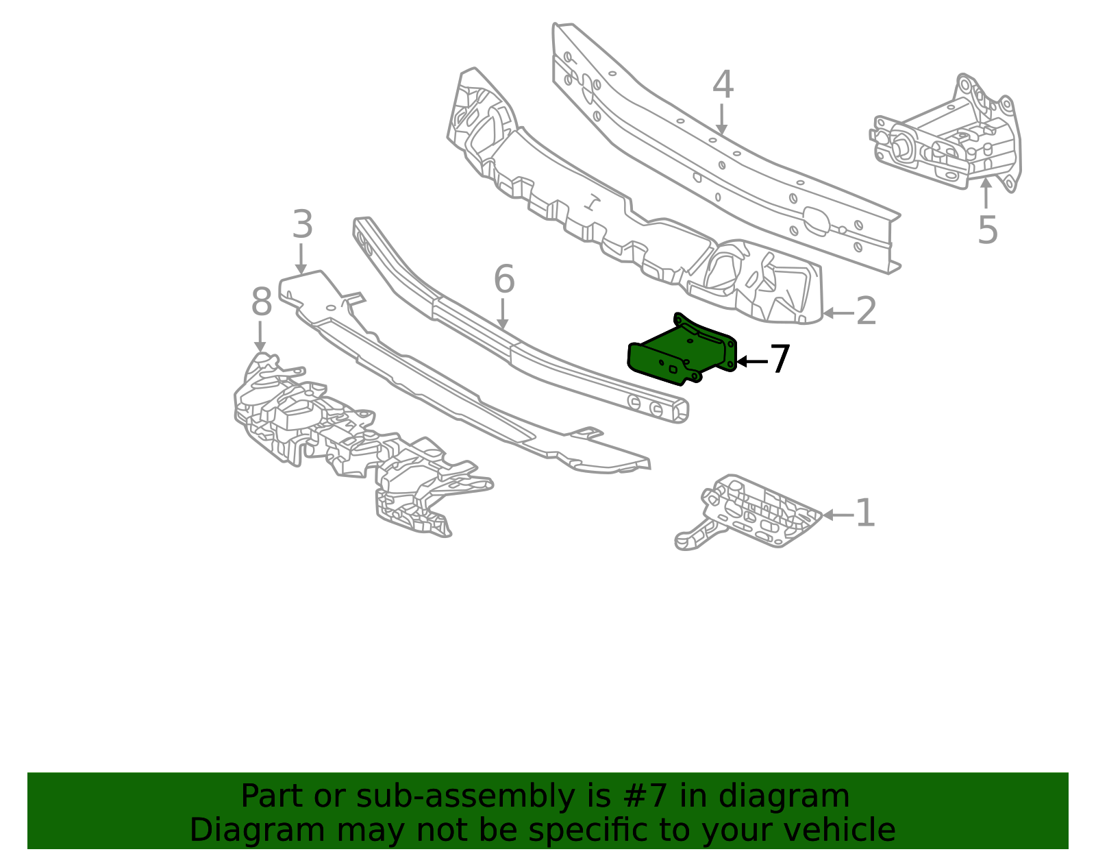 2023-2025 Toyota bZ4X Reinforced Bracket 52102-0R100 | Toyota Parts Center