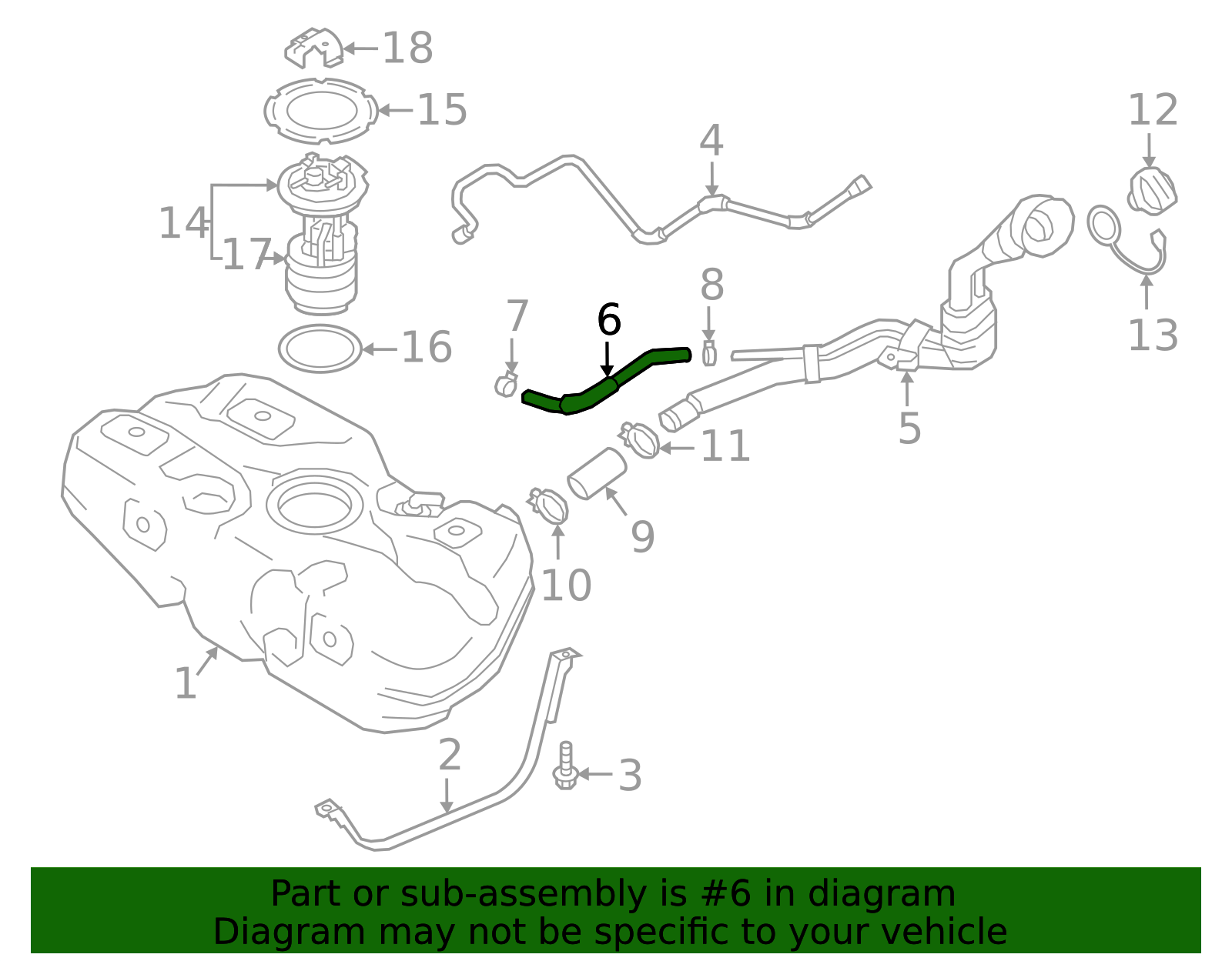 2018 Nissan Kicks Vent Hose 17226-5RA0A | Nissan RVA