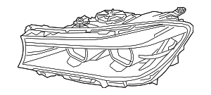 63117408706 - 2016-2019 BMW Composite Headlamp (63-11-7-408-706) | BMW ...