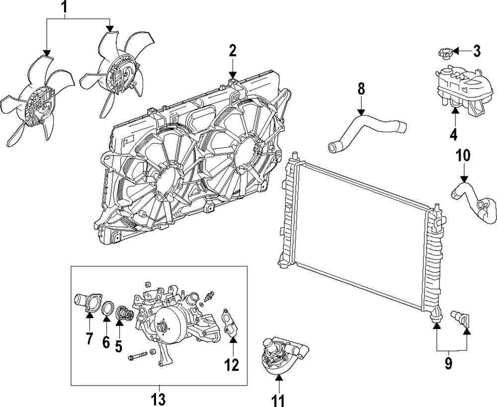 13551859 - Engine Auxiliary Water Pump | Partners Chevy