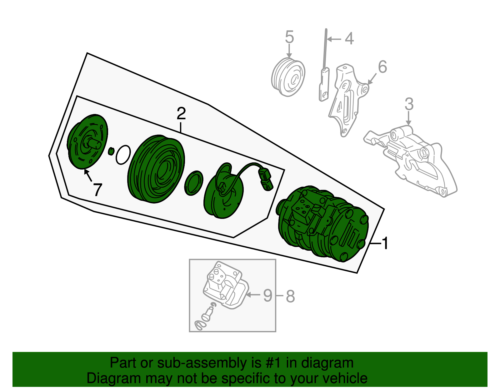 1993-2005 Acura Compressor Assembly 38810-P9K-E01 | OEM Parts Online