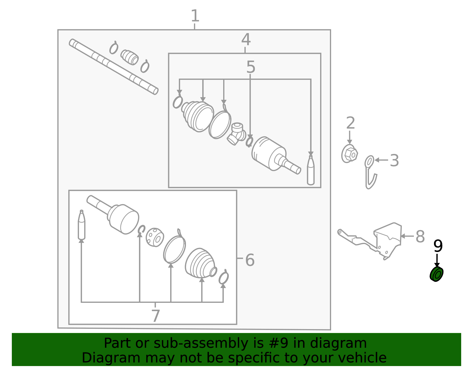38342-3VX0A - Axle Seal 2011-2024 Nissan | Official Nissan Parts Store