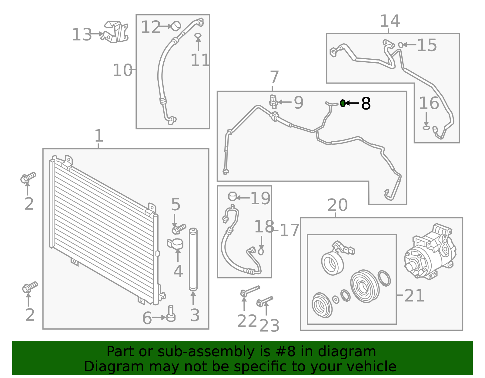 2010-2023 Mazda | Rear AC Line O-Ring | W326-61-J17 | Mazda Online Parts