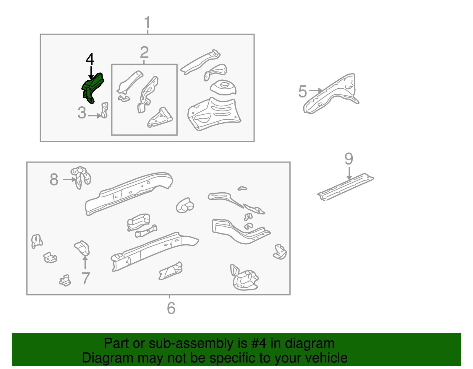 1997-2005 GM Extension Panel 22682626 | Capital Chevy Parts