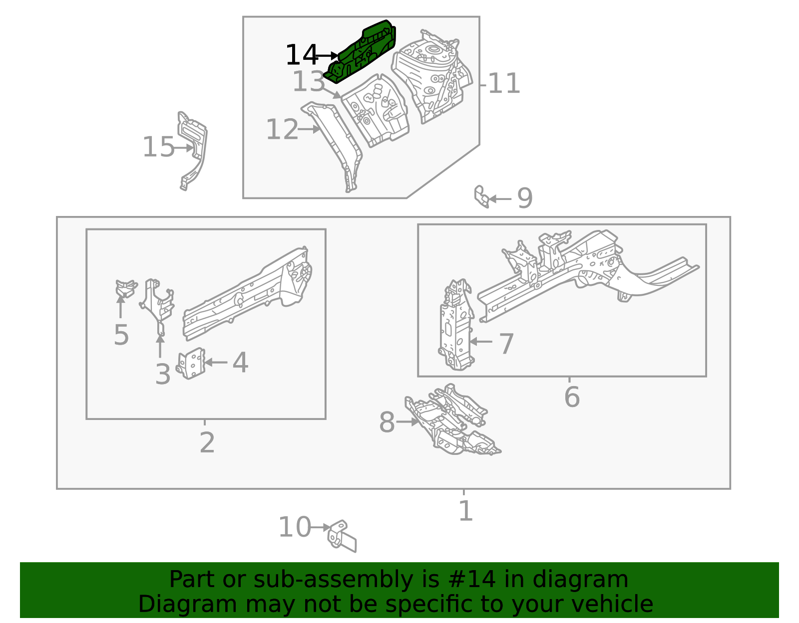 2022-2024 Mitsubishi Apron Panel 5220BA99 | Mitsubishi Parts Warehouse ...