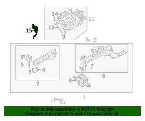 5256D181 - Front Support 2022-2024 Mitsubishi | Mitsubishi Direct Parts
