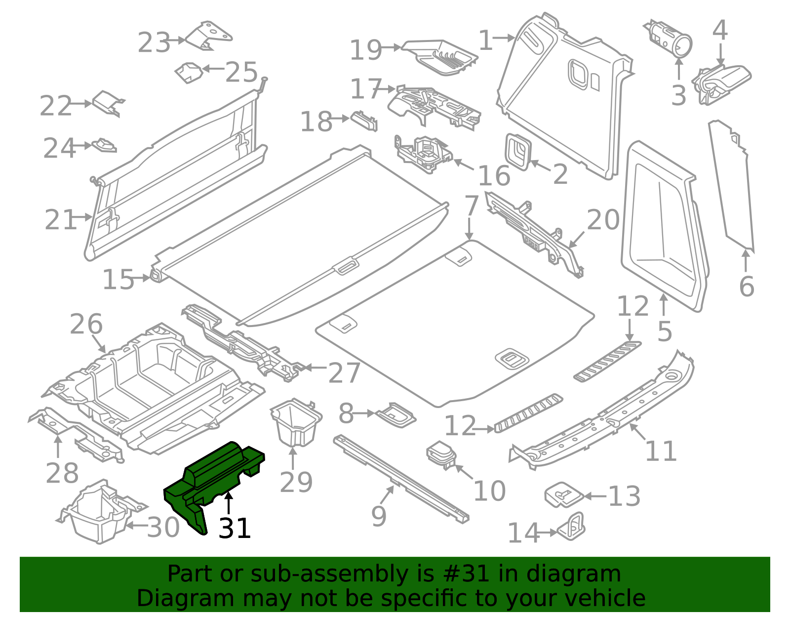 51-47-7-396-592 - Support 2018-2024 BMW X3 | BMW Auto Parts Warehouse