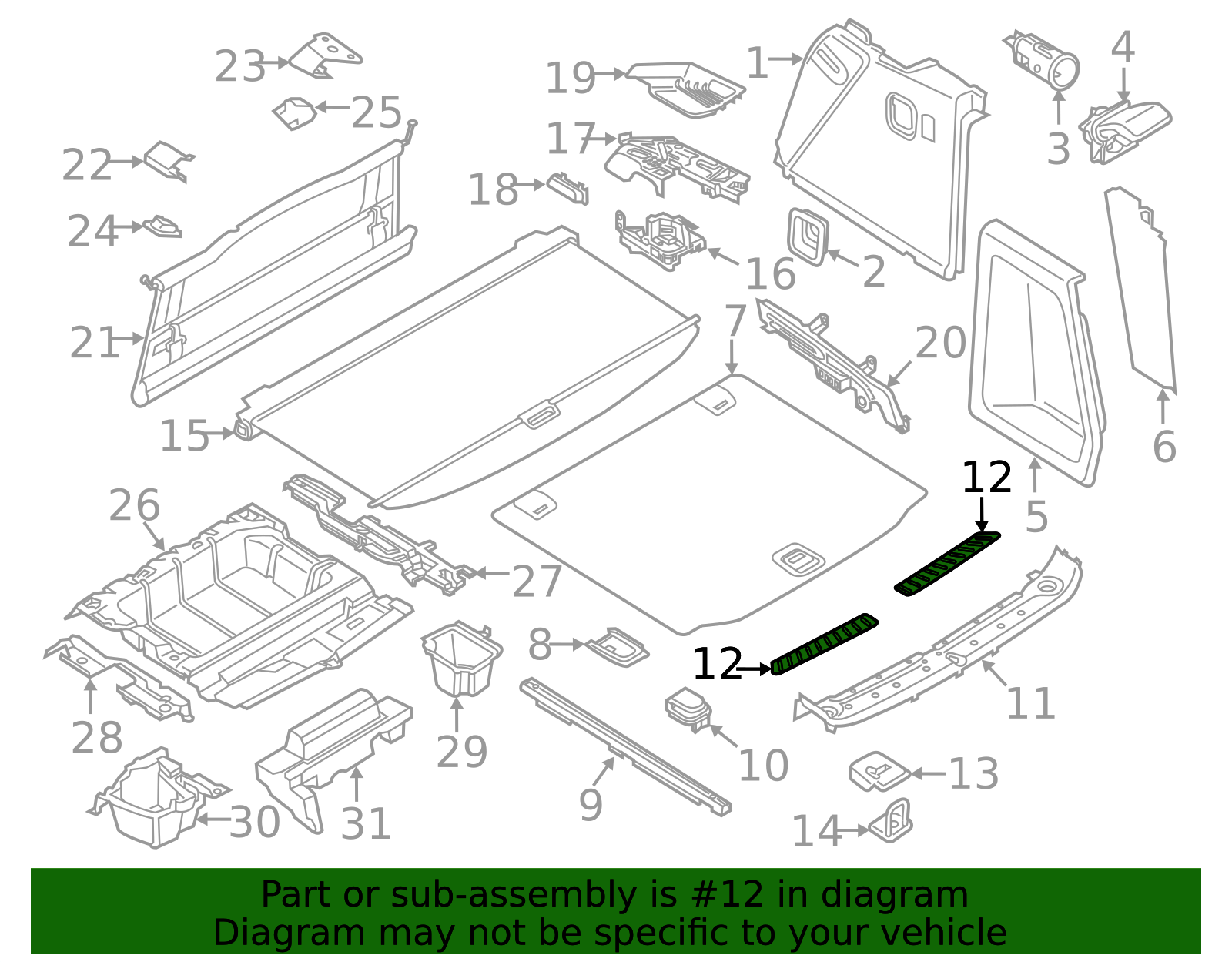 51-47-9-892-173 - Sill Plate Insert 2020-2024 BMW X3 | BMW Auto Parts ...