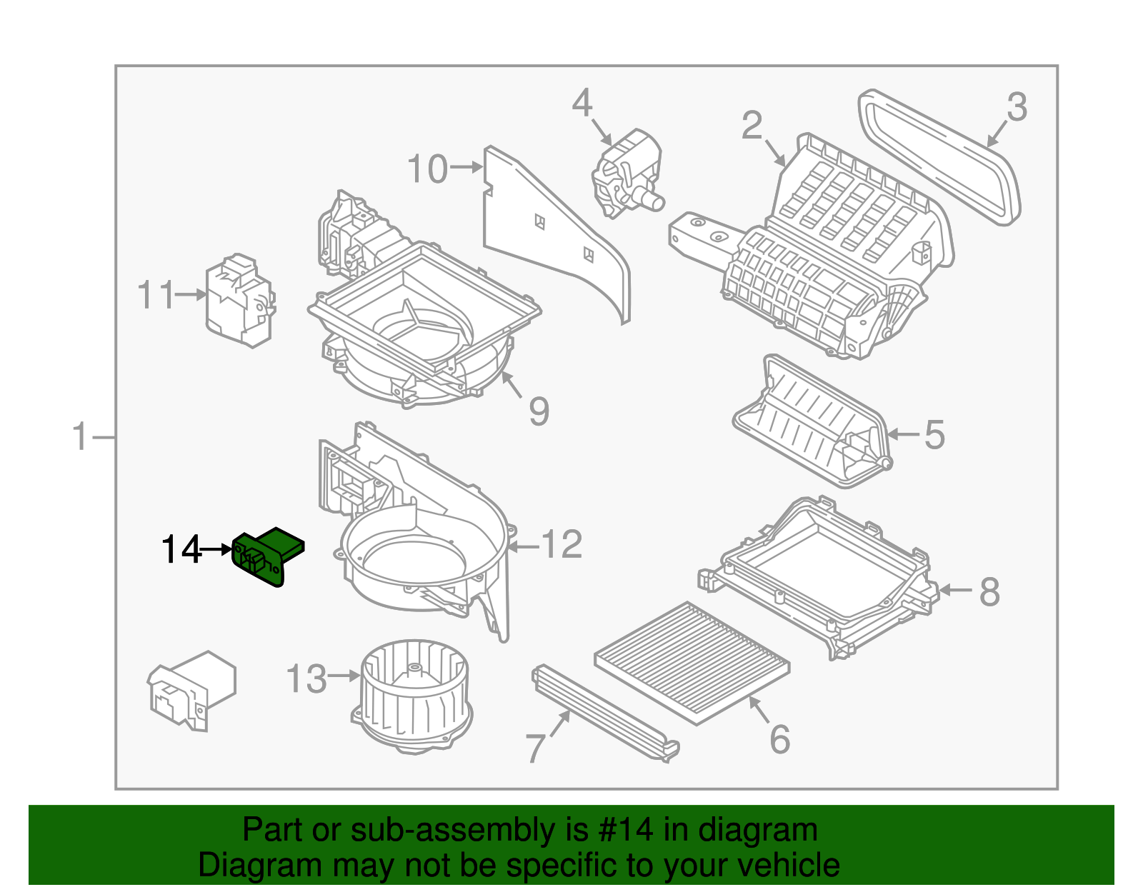 2010-2024 Kia Blower Motor Resistor 97235-1U000 | OEM Parts Online