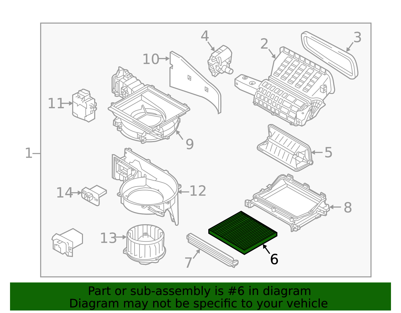 2TF79-AQ000 - Cabin Air Filter 2011-2021 Kia | Kia.Parts Store