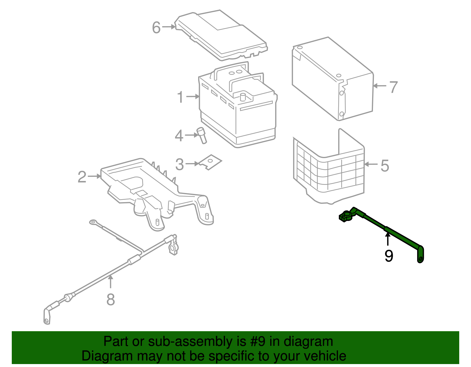5N0-971-235-A - Negative Cable 2006-2018 Audi | Audi OEM Parts Guy