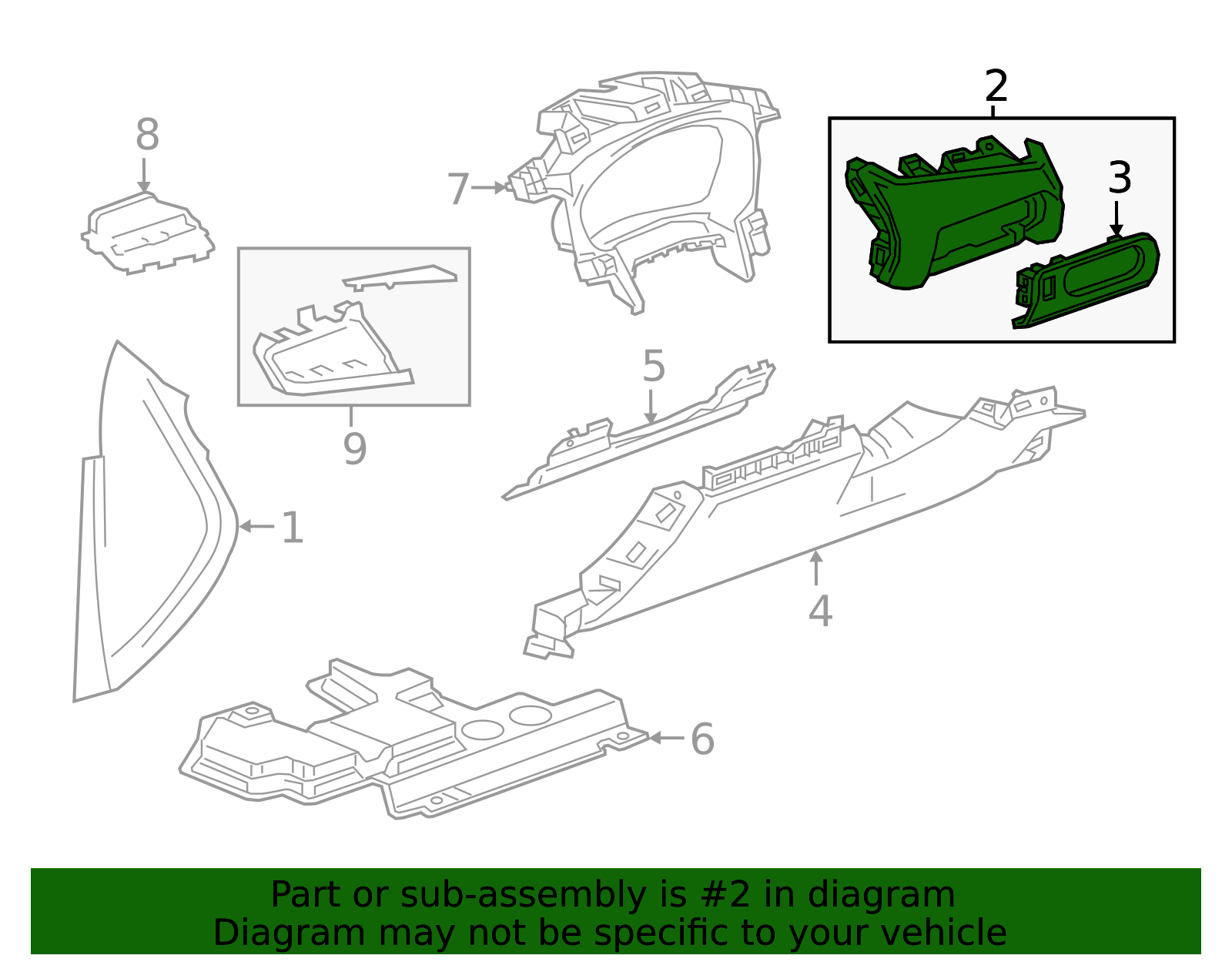Dash Trim Panel 84460118 - Interior Finish, Factory Style | AutoNation ...
