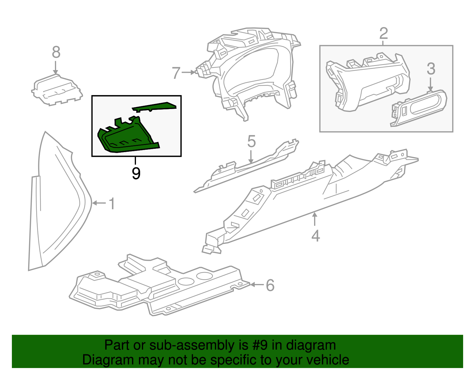 2018-2024 Buick Enclave Applique Panel 85126576 | Shop Matick Buick GMC