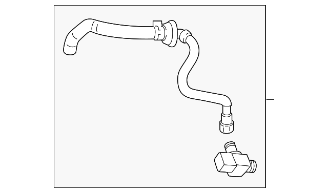 2016-2018 Cadillac CT6 Power Brake Booster Vacuum Hose Assembly ...