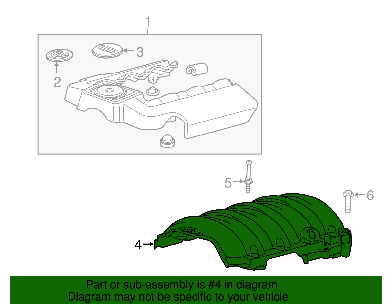 GM Parts | (12693741) - Intake Manifold Cover | GM Parts Store