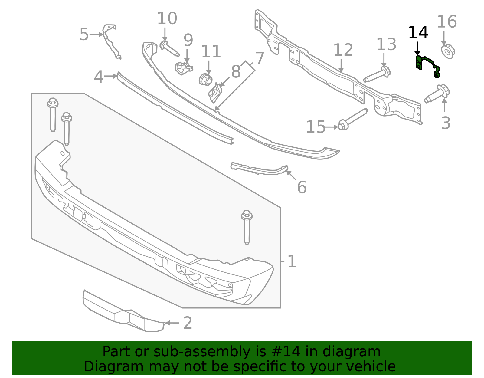 M2DZ-17C887-C - Mount Plate Bracket 2021-2025 Ford Bronco | Big 3 Auto ...