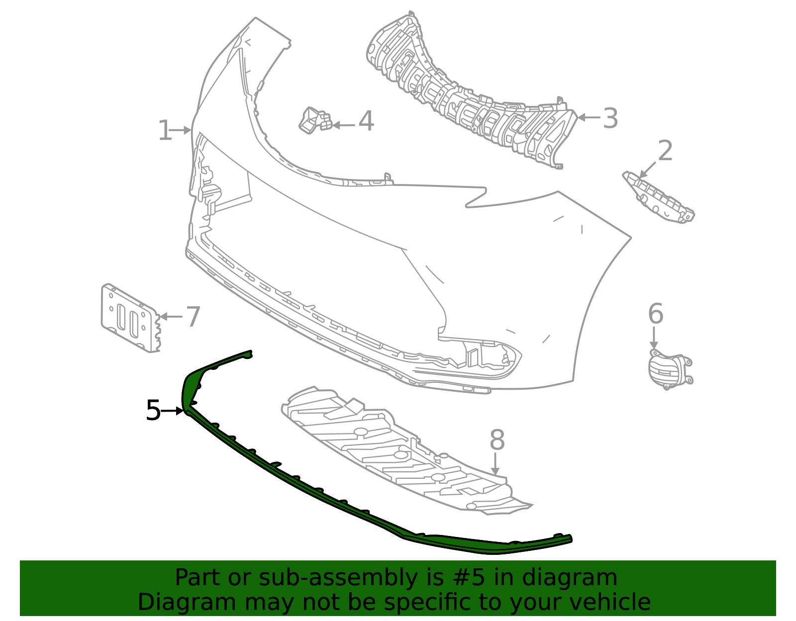 52112-08010 - Valance Panel 2021-2025 Toyota Sienna | Longo Toyota Parts