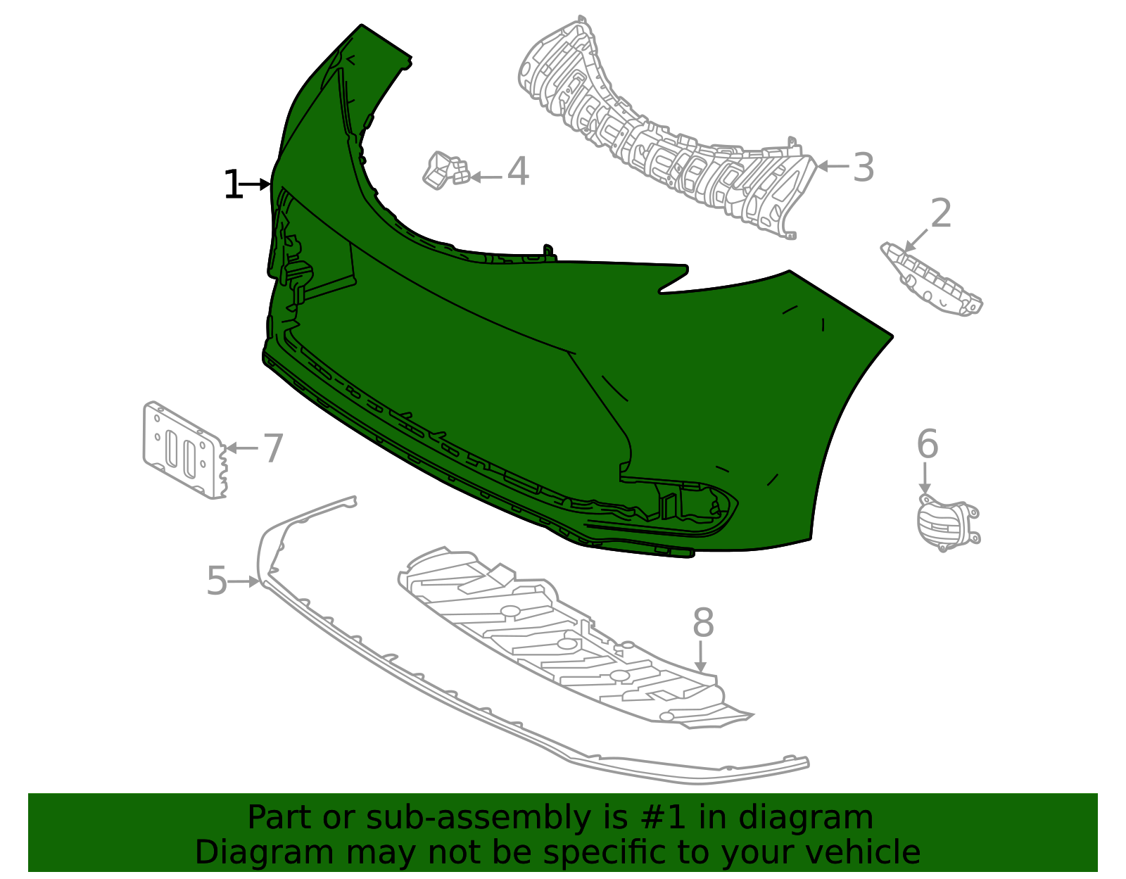2021-2025 Toyota Sienna Bumper Cover 52119-08907 | American Toyota Parts