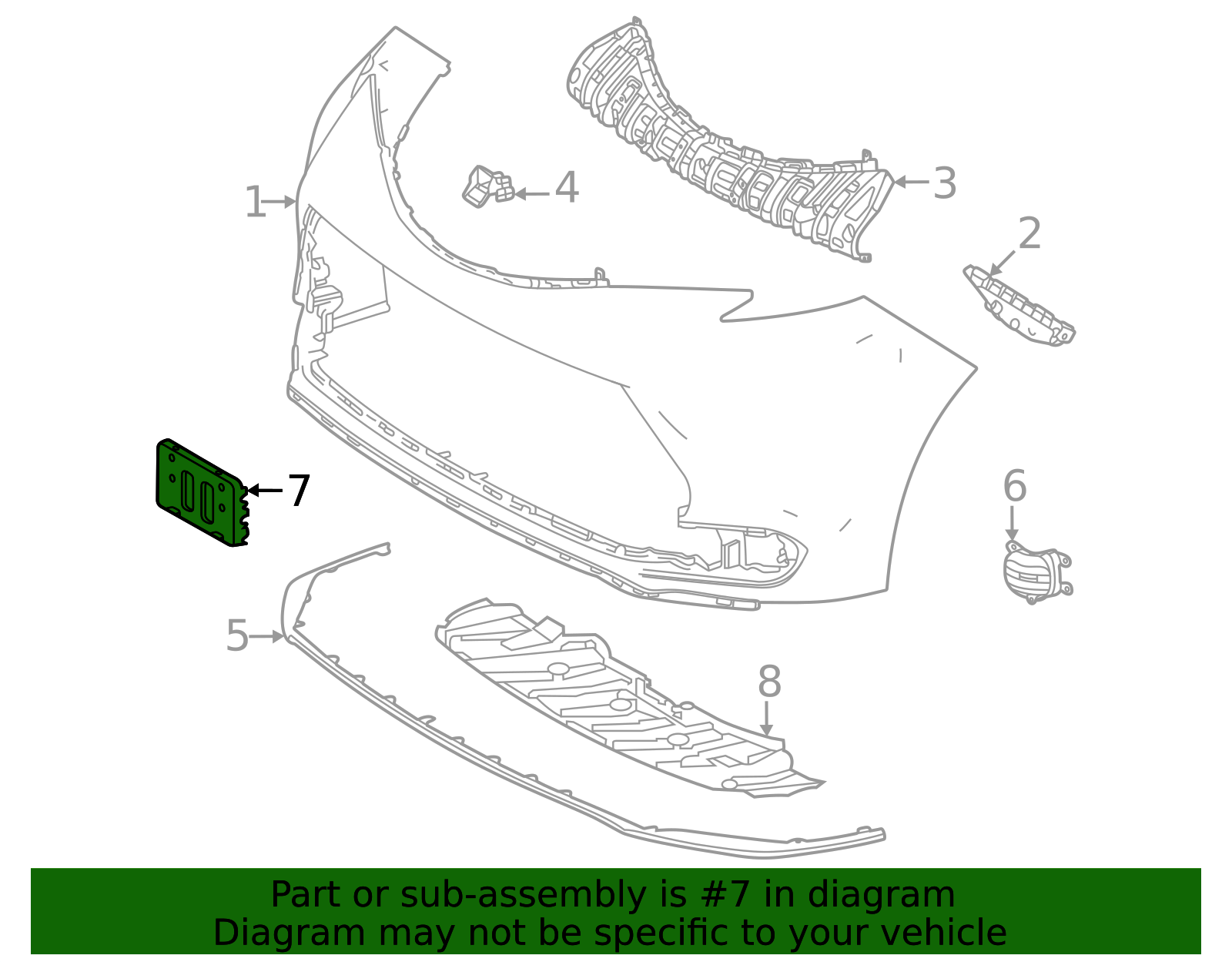 Genuine Official Toyota License Bracket part# 75111-08060 for 2021-2025 ...