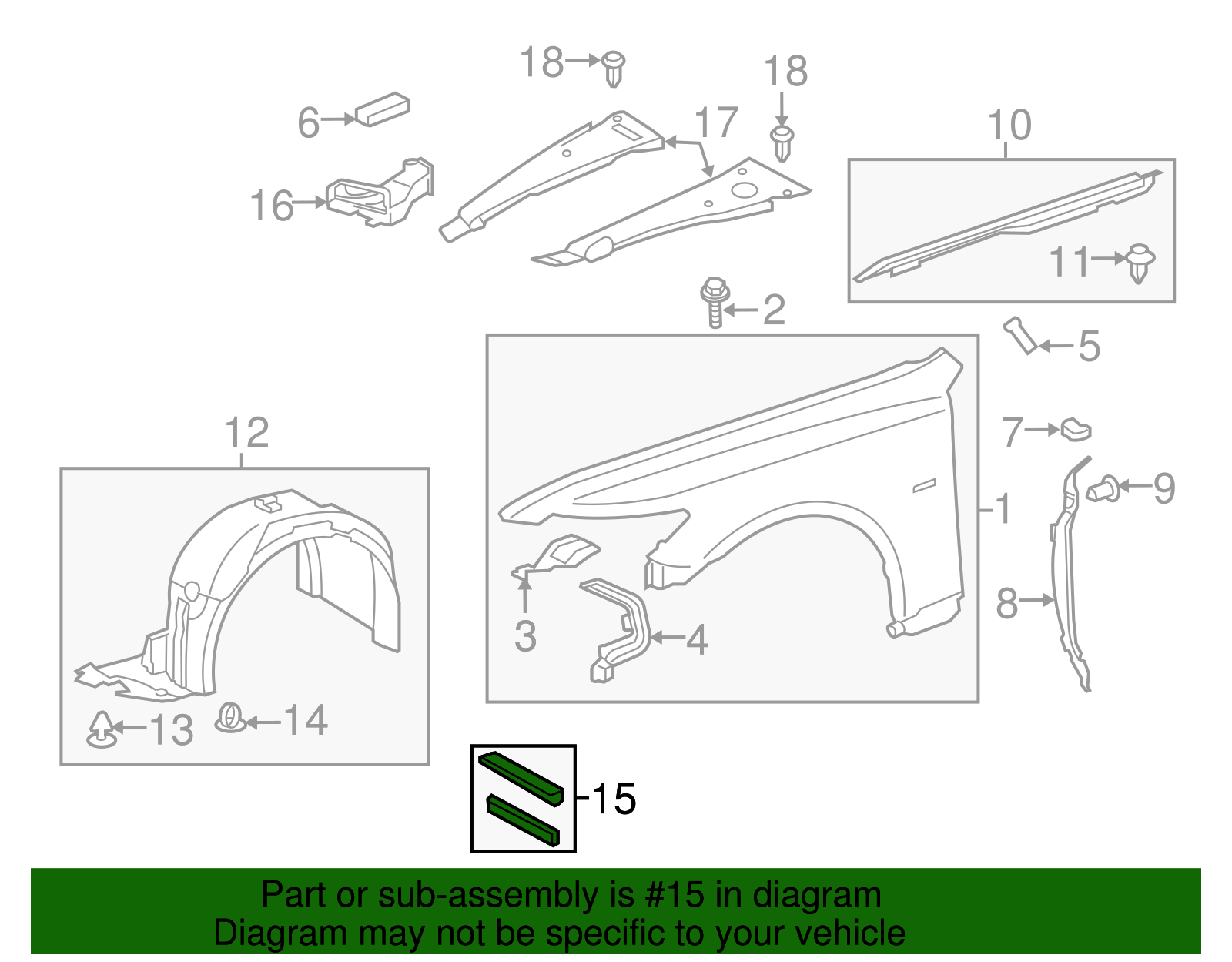 53852-50080 - High-Quality Fender Extension Panel for 2013-2017 Lexus ...