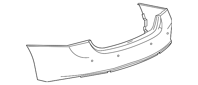 2019-2025 Chevrolet Malibu Rear Bumper Upper Fascia 84543713 GM ...