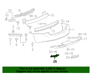 2016-2025 Chevrolet Malibu Reflector 42816046 GM | GMPartsDirect.com
