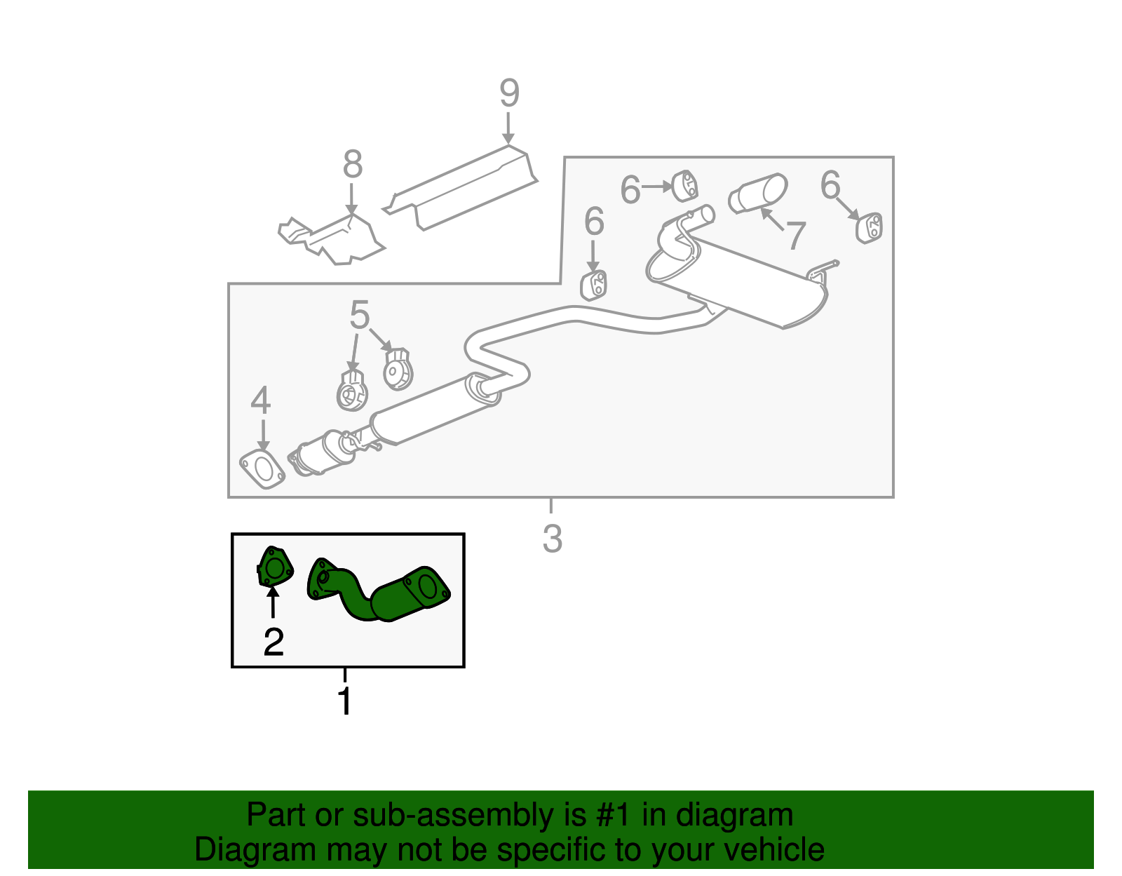 2008-2010 GM Exhaust Manifold Pipe 15947649 | Shop Matick Buick GMC