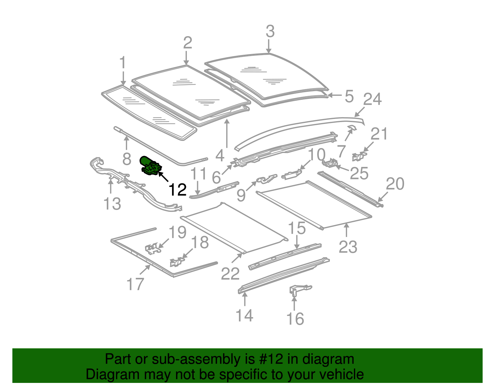 203-820-32-42 - Sunroof Motor 2002-2010 Mercedes-Benz | Mercedes-Benz Premier Parts