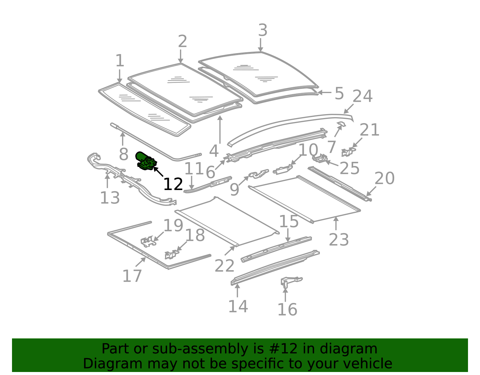 2038203242 - High-Quality Sunroof Motor for AutoNation Parts