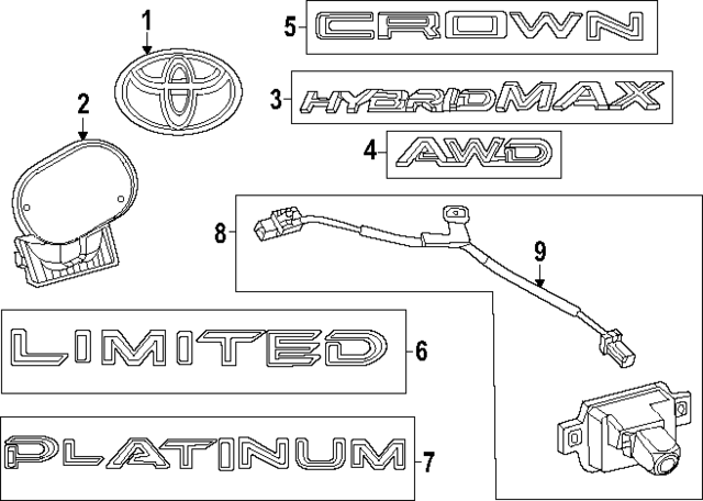 Toyota Emblems For Sale | OEM Genuine Toyota Parts