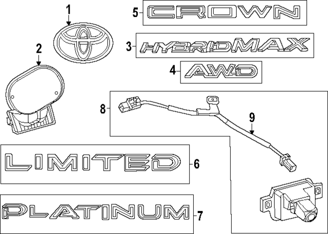 Toyota Emblems For Sale | OEM Genuine Toyota Parts