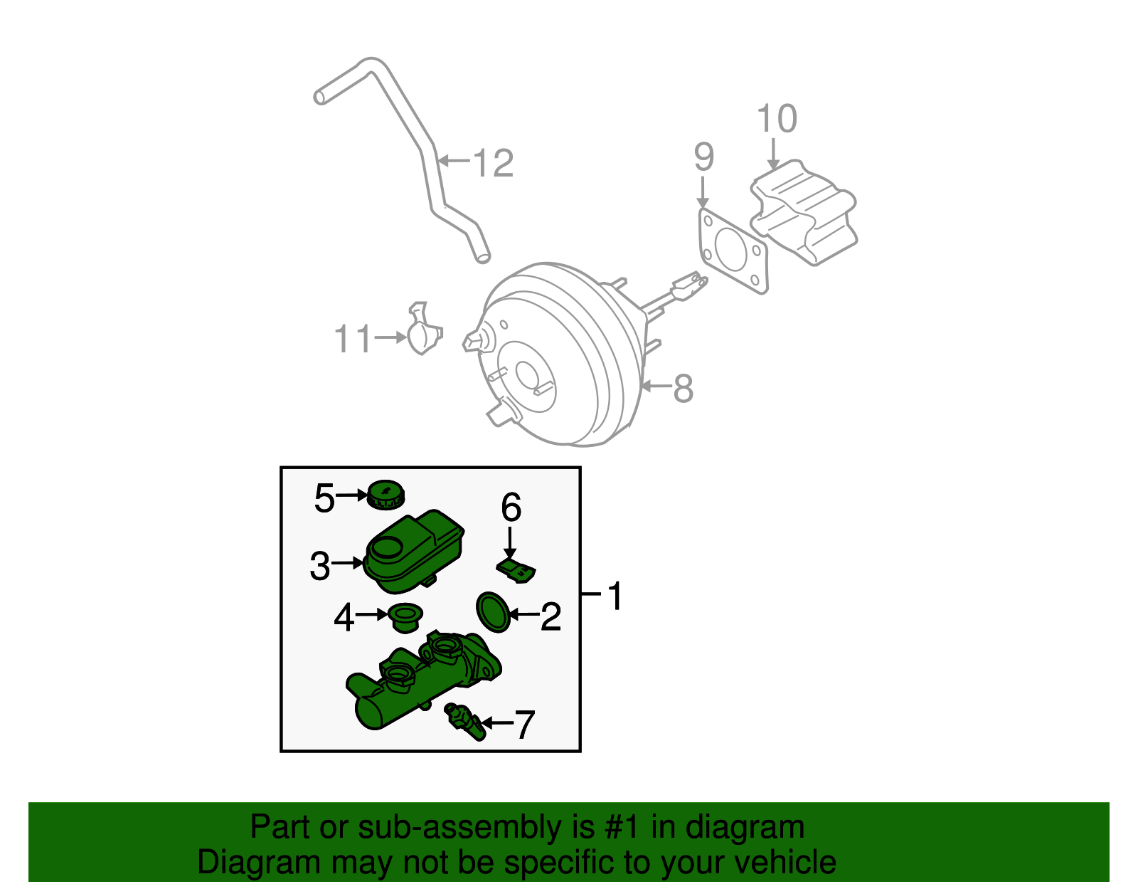 46010-9BP1A - Master Cylinder 2008-2020 Nissan | Nissan Parts ...