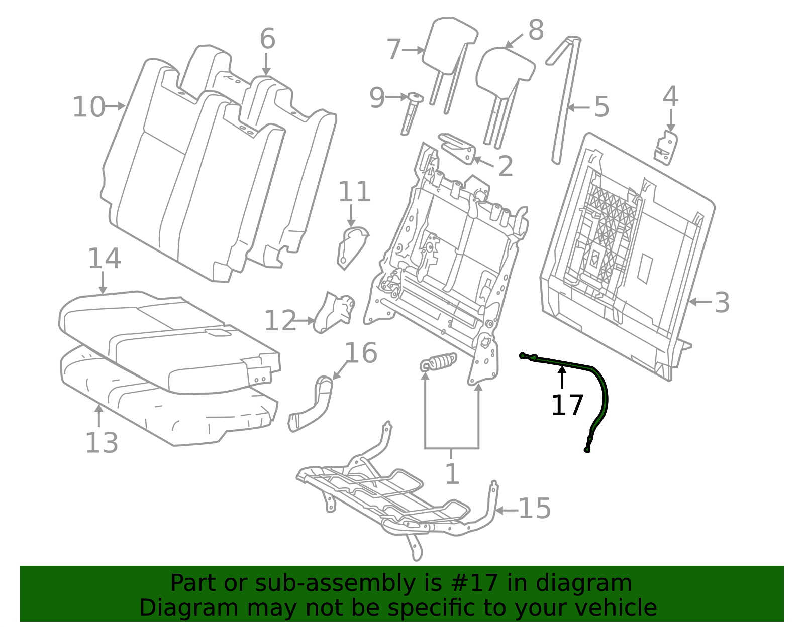 2014-2019 Toyota Highlander Lock Cable 72660-0E060 | MotorMotor