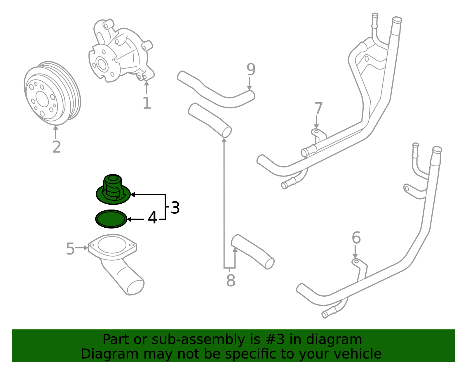 2013-2025 Toyota Engine Coolant Thermostat SU003-04960 | Toyota Parts ...