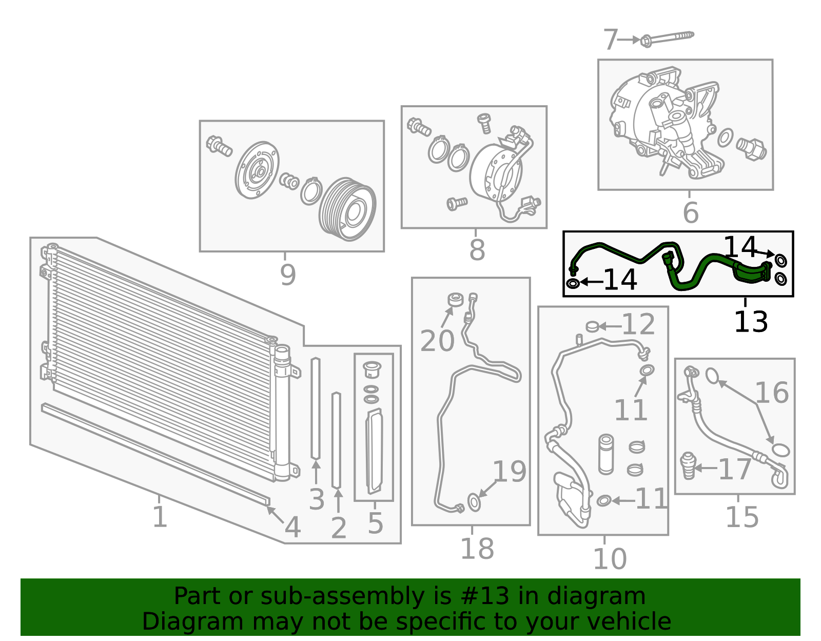 80331-TBC-A01 - Rear Suction Hose 2016-2021 Honda Civic | Honda Parts ...