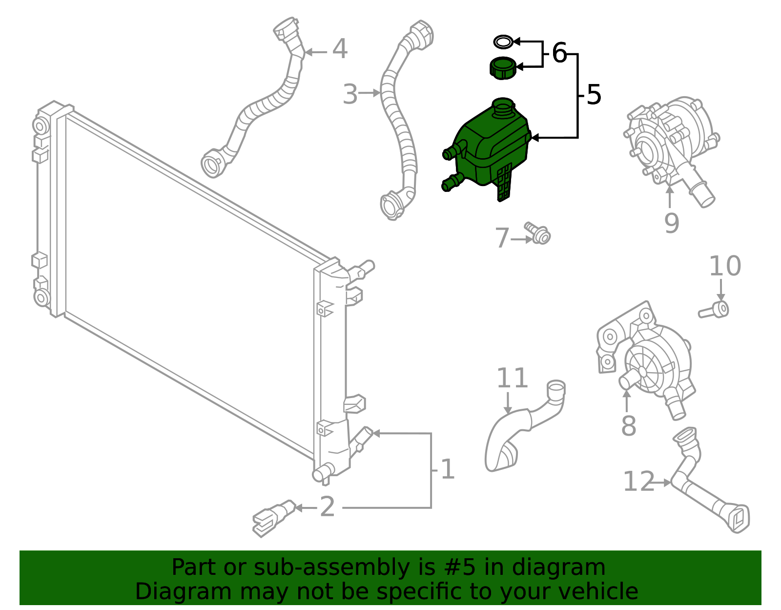 2022-2024 Hyundai Ioniq 5 Auxiliary Reservoir 25430-GI000 | MotorMotor