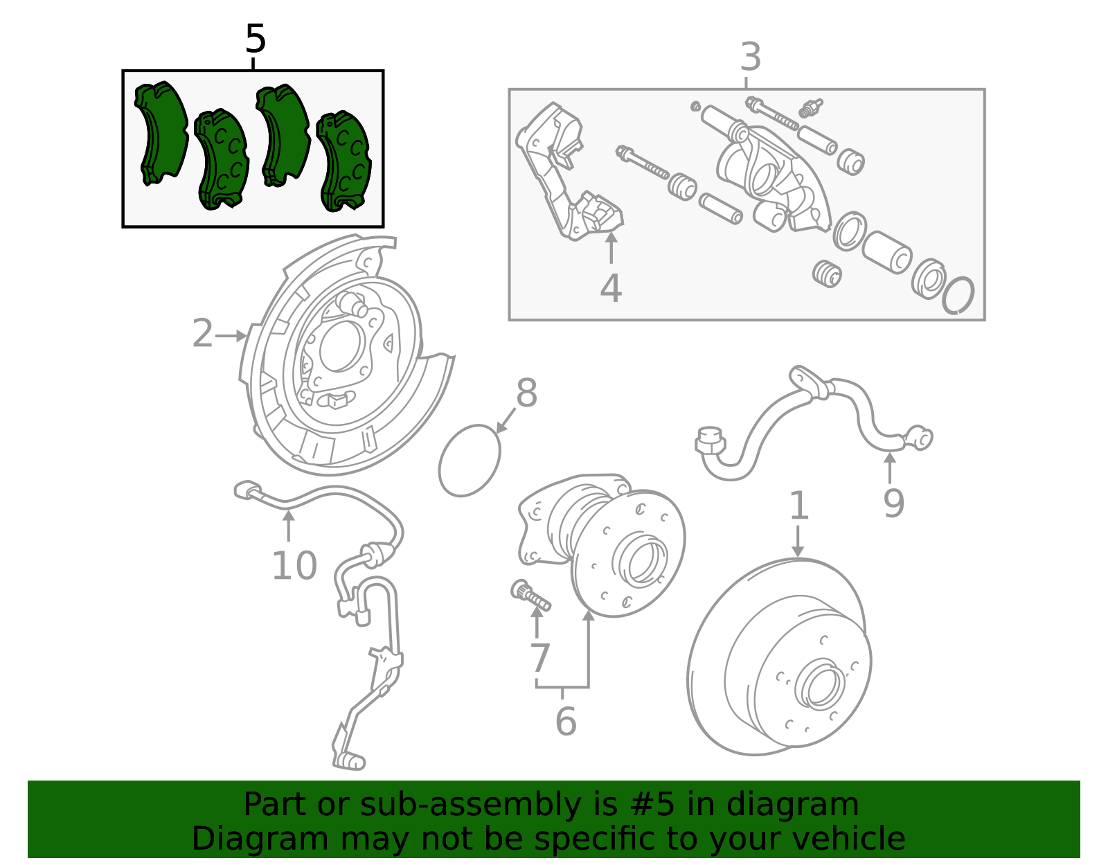 Genuine Toyota Avalon OEM Rear Brake Pad Set 04466-41020 | Frontier Toyota