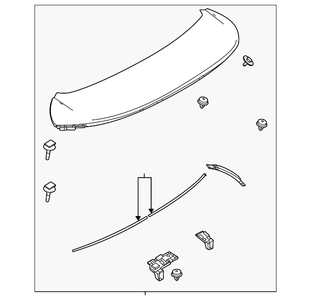 2020-2025 Mazda CX-30 Spoiler DGH9-51-960B | RealMazdaParts.com