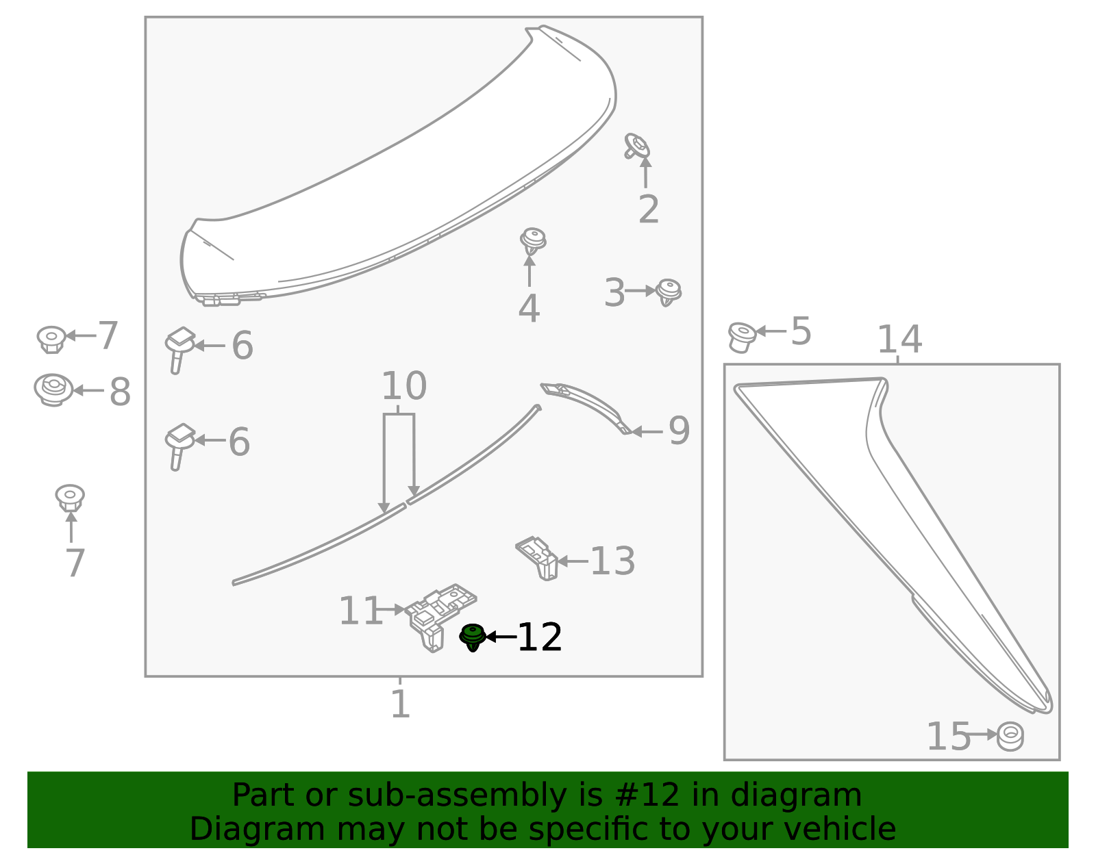 KB8A-51-W24A - Lower Molding Clip 2017-2025 Mazda | MazdaParts.US Store