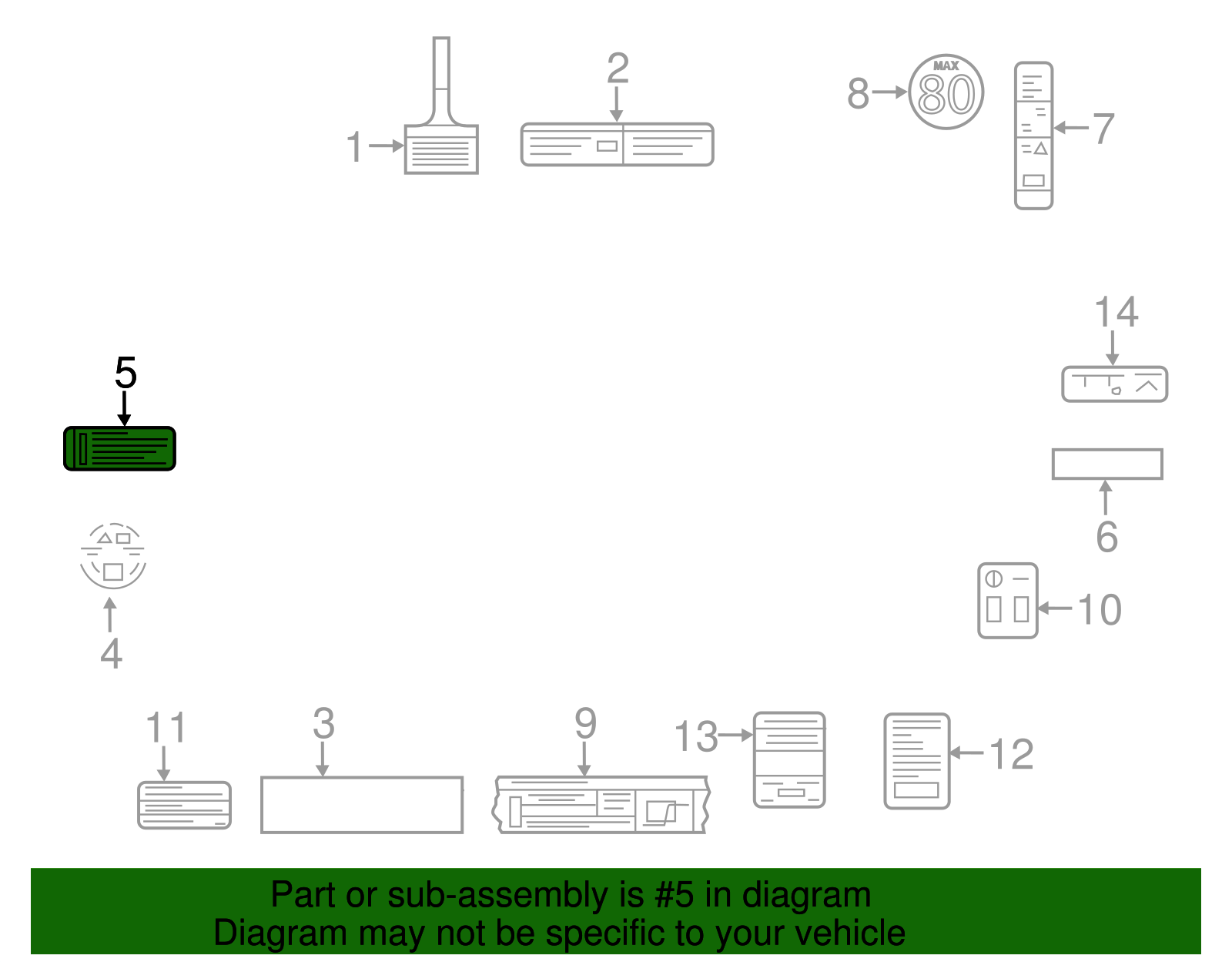 2013-2017 GM Air Conditioning Refrigerant Charge Label 22982904 | Shop ...
