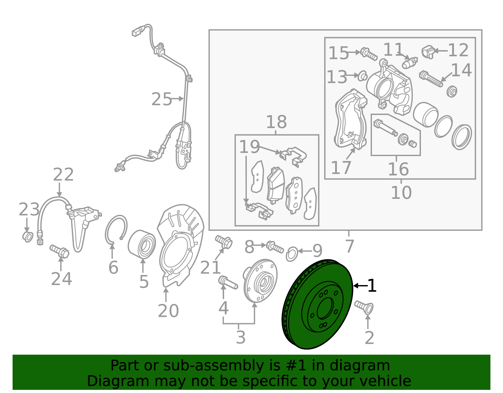 51712-E4000 - Rotor 2015-2019 Kia Soul EV | Kia.Parts Store