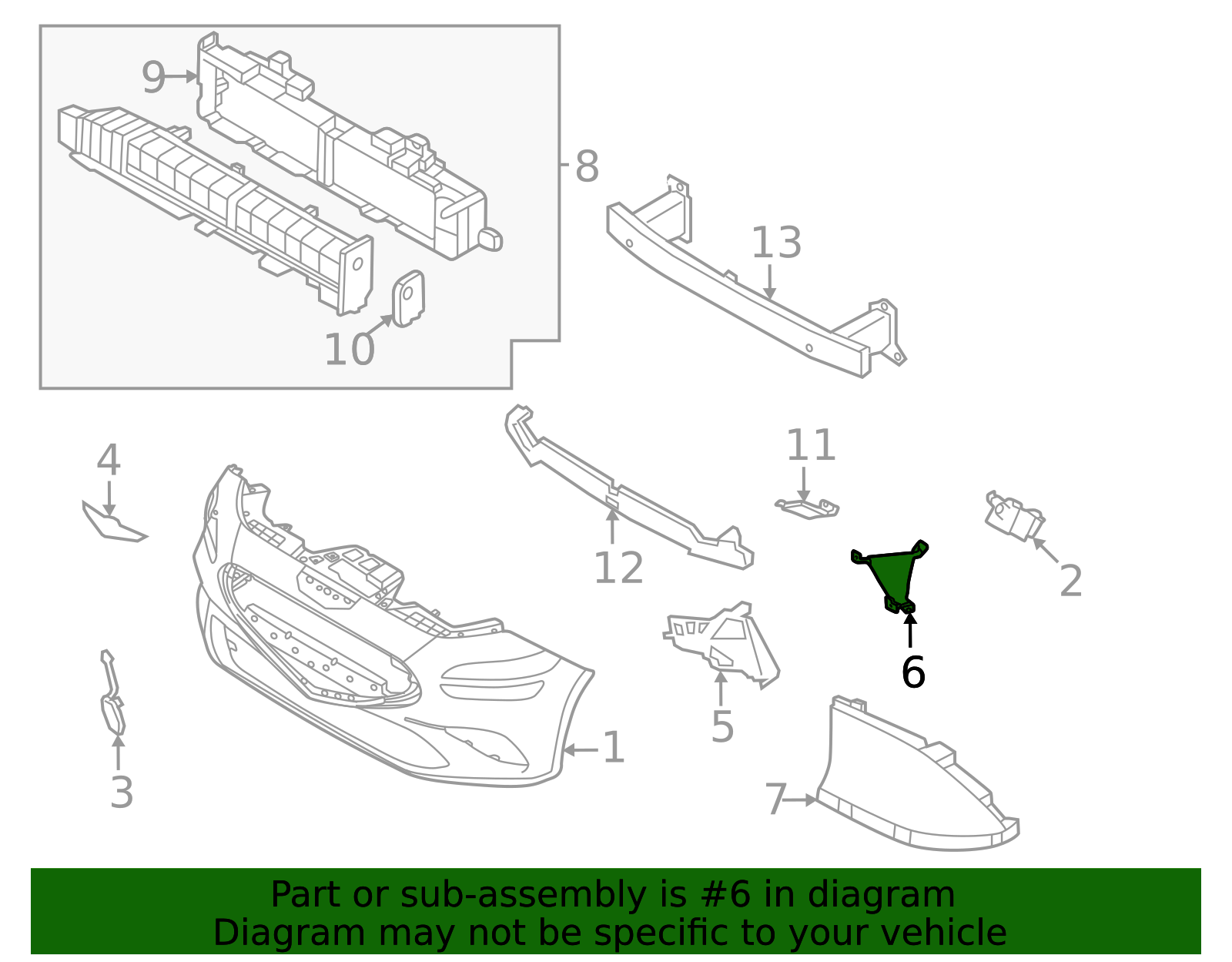 2022-2025 Genesis G70 Air Baffle 86543-G9500 | MotorMotor