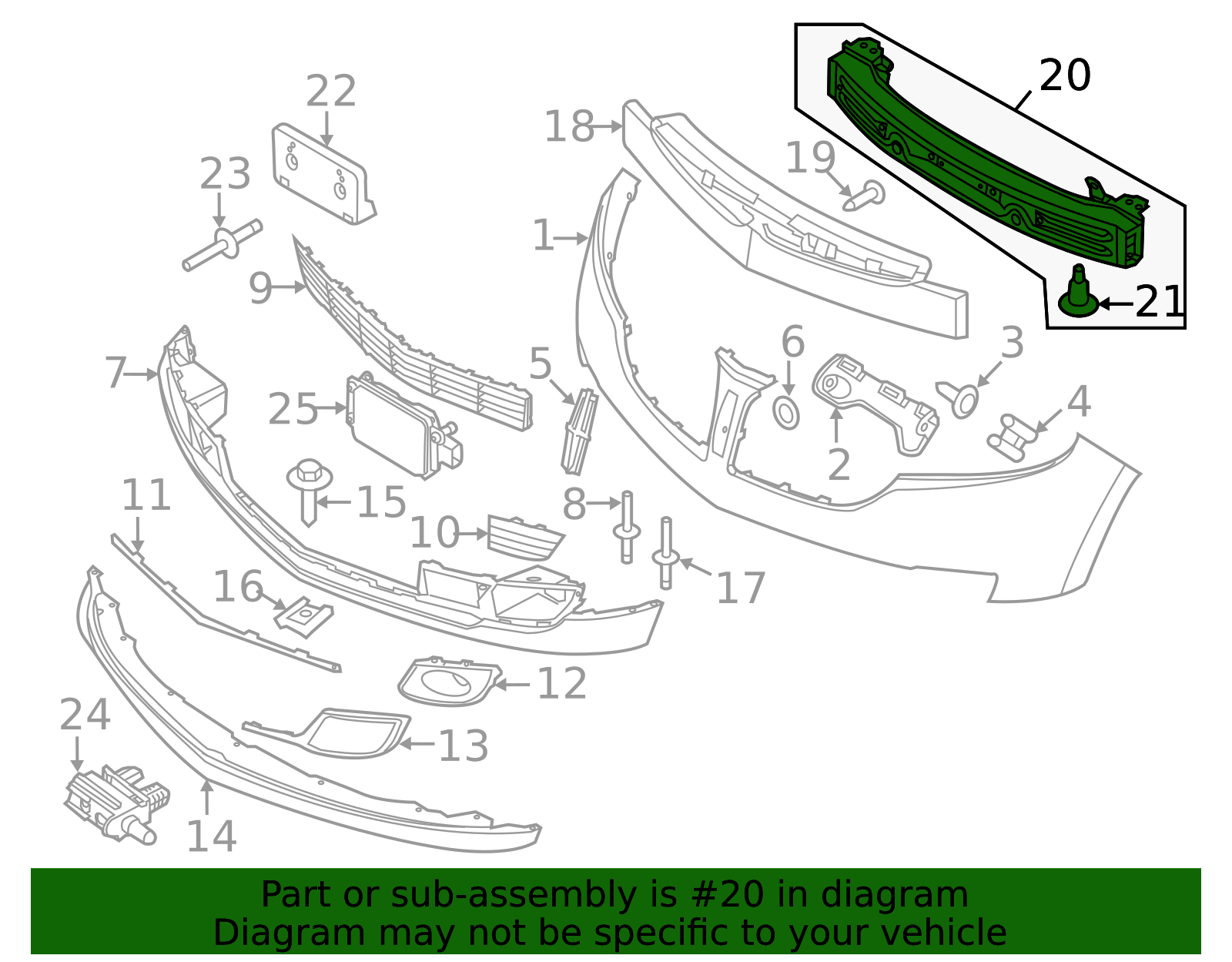 2007-2015 Ford Impact Bar AT4Z-17757-B | Awesome Parts Ford