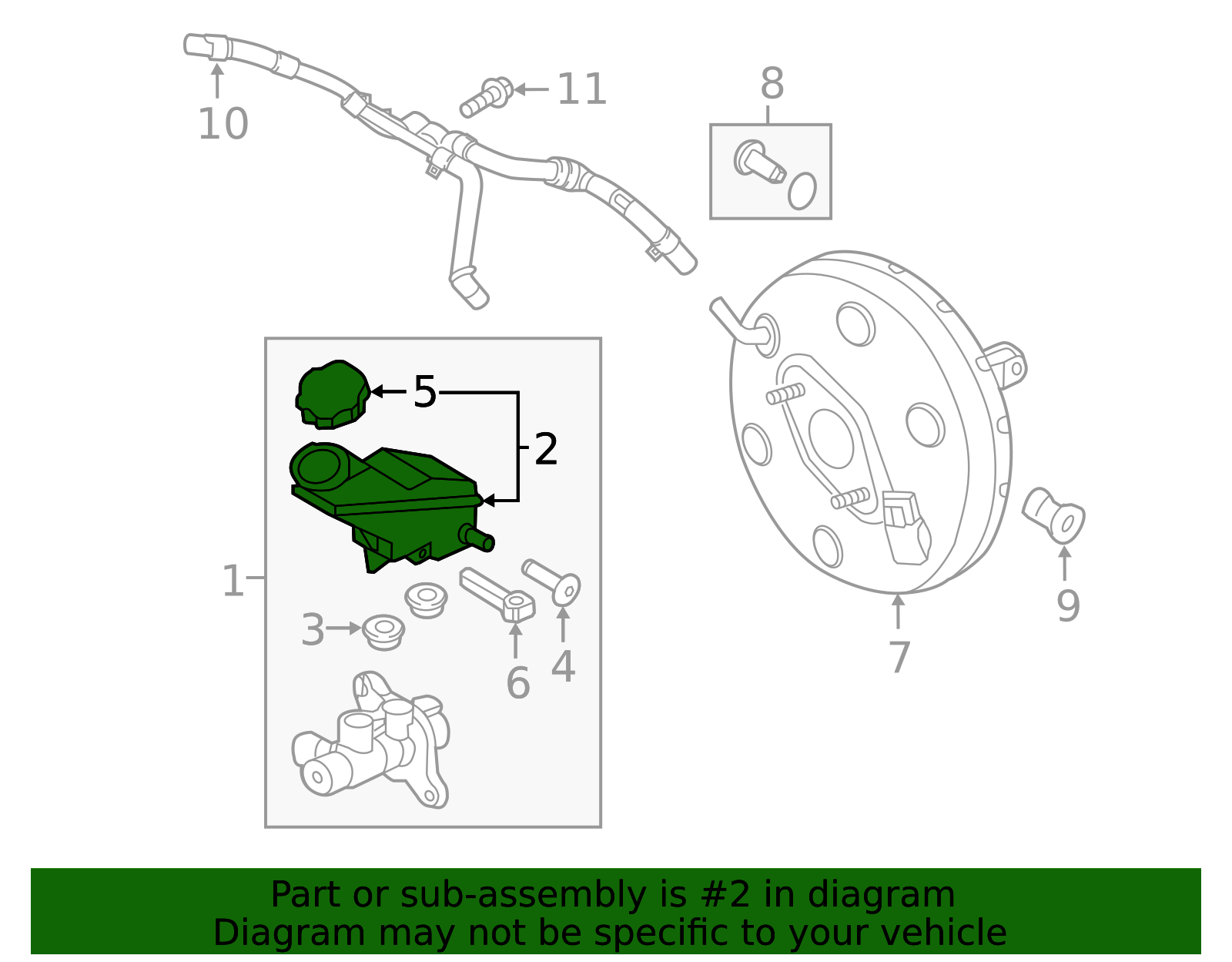 2023-2025 Kia Telluride Master Cylinder Reservoir 58511-C5050 | QuirkParts
