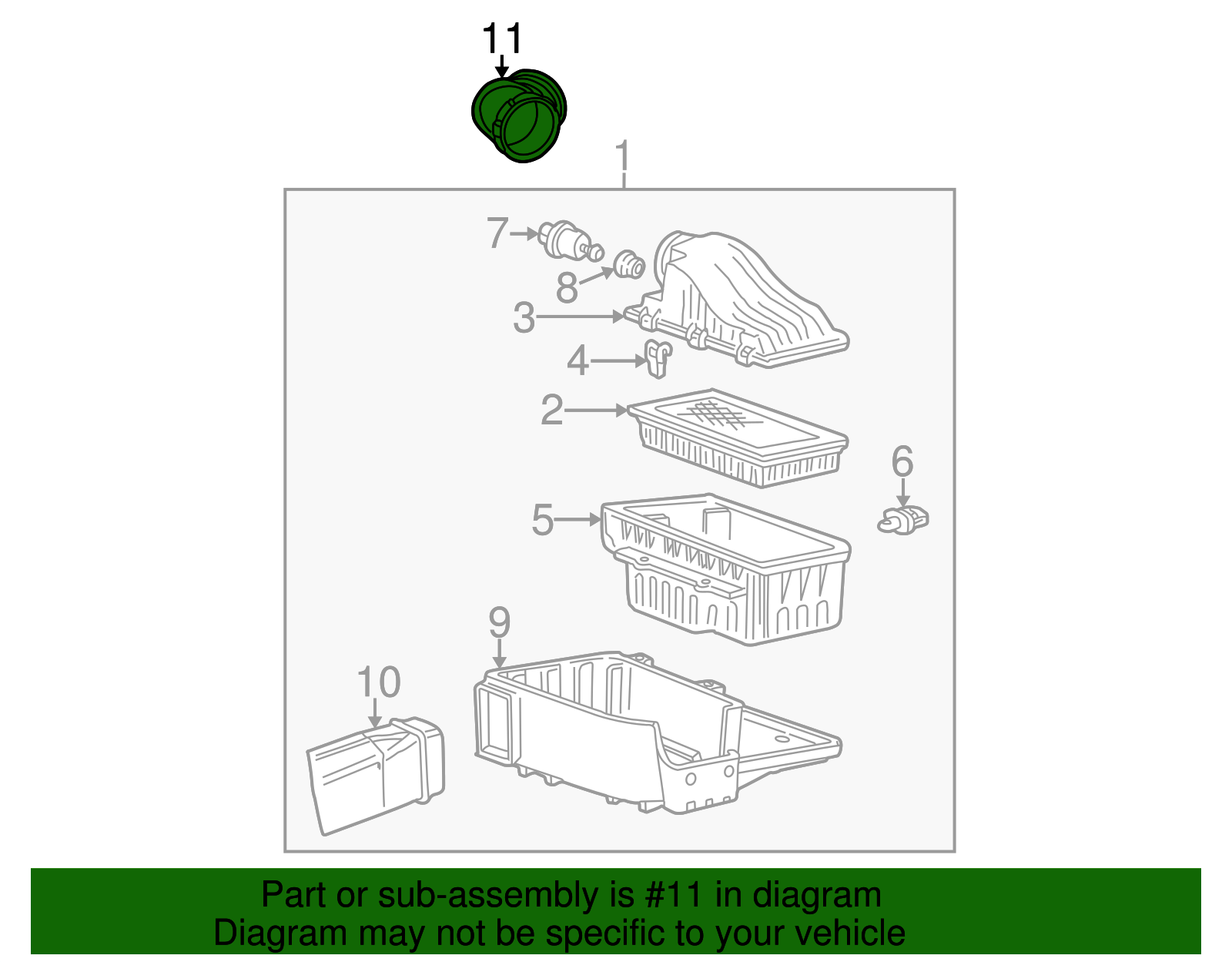 1999-2003 Ford Engine Air Intake Hose XC3Z-9B659-AA | Ford OEM Parts Outlet