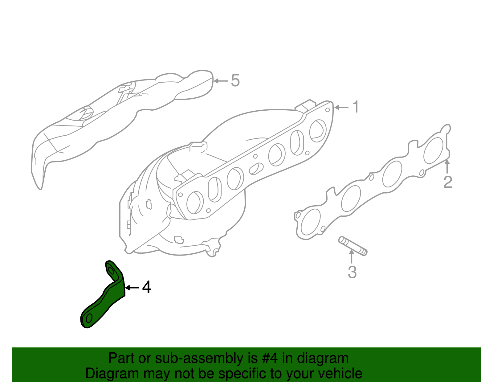 2017-2023 Nissan Exhaust Manifold Support Bracket 14014-4BB0A | Scott ...