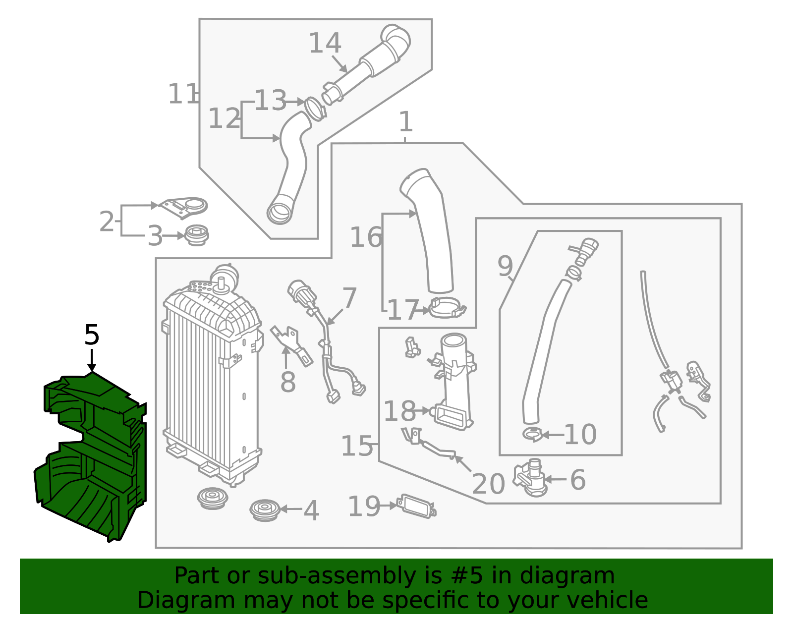 2021-2023 Hyundai Sonata Air Guide 28274-2S300 | QuirkParts